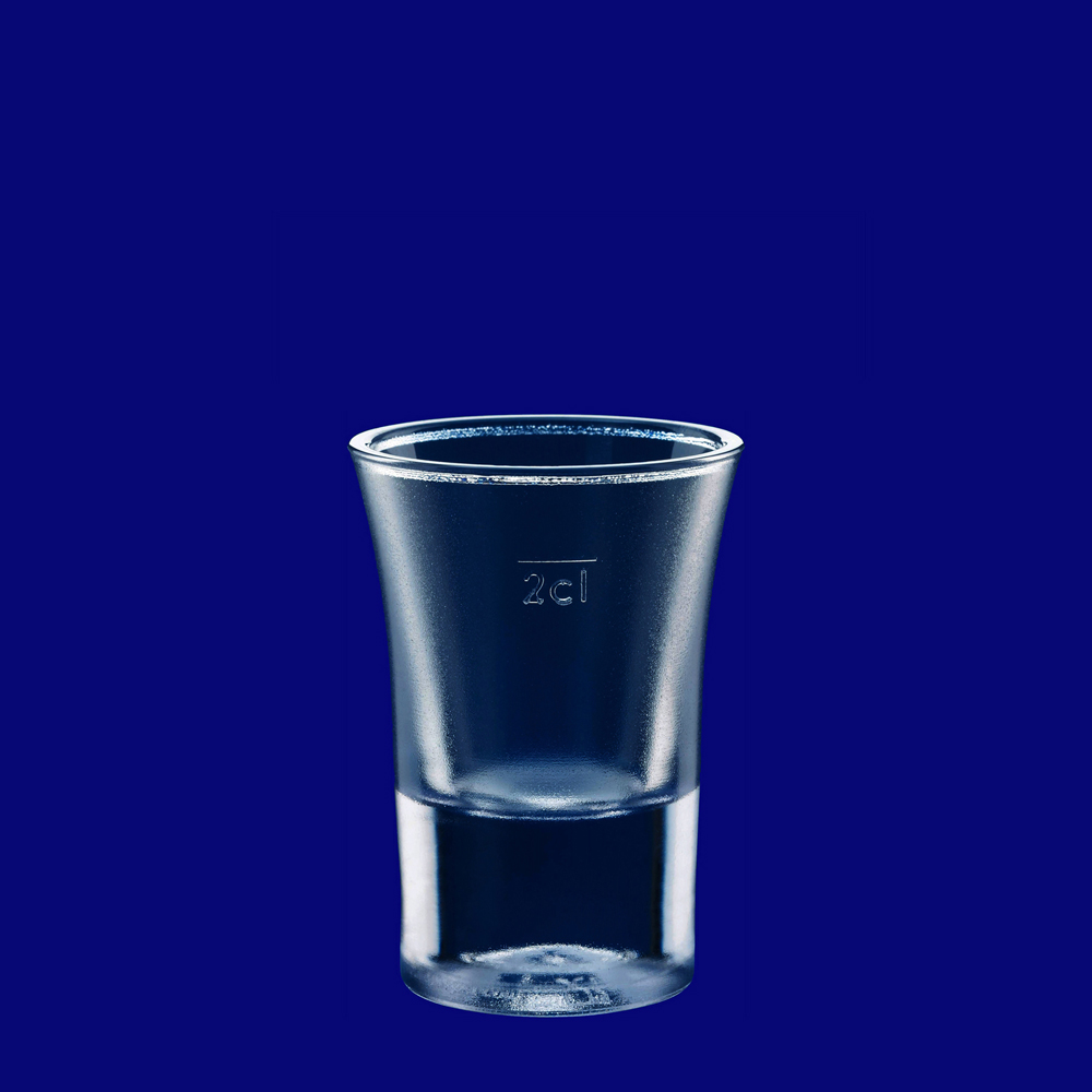 Schnapsglas i plast 2cl SAN matt - proffglas.se